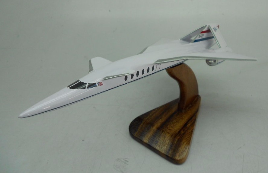 SAI QSST Supersonic Business Jet Airplane Desk Wood Model Regular Free ...