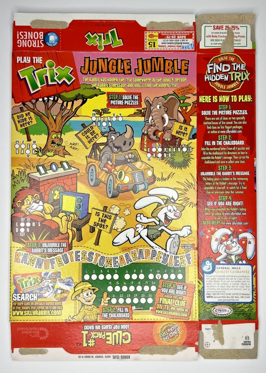 Trix Cereal Box 2004