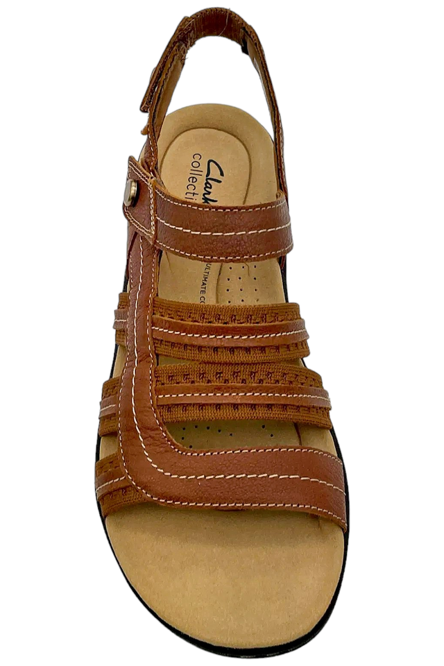 Clarks Collection Women's Leather Sandals Laurieann Erin Tan | eBay