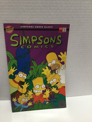 Simpsons Comics #12 Simpsons Under Glass Vintage 1996 by Bongo ...