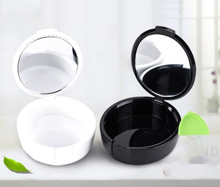 Dental Orthodontic Retainer Denture Storage Box Mouthguard Container w ...