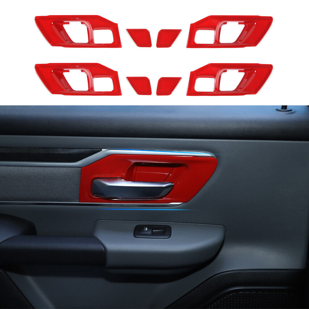 38x Set Red Interior Center Console Dash Panel Cover Trim For Dodge Ram ...