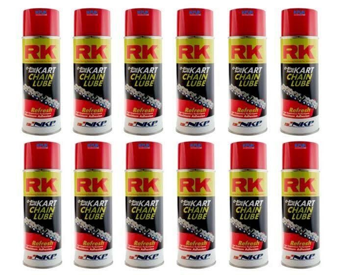 RK Kart Chain Lube Refresh Highly Adhesive 400ml x TWELVE Cans Kart ...