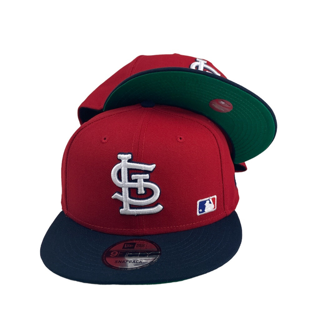 ST. Louis Cardinals Black letter Red Navy Cap MLB New Era 9Fifty ...