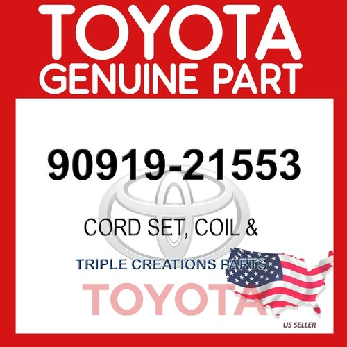 Genuine Toyota 90919-21553 CORD SET, COIL & SPARK, W/RESISTIVE ...
