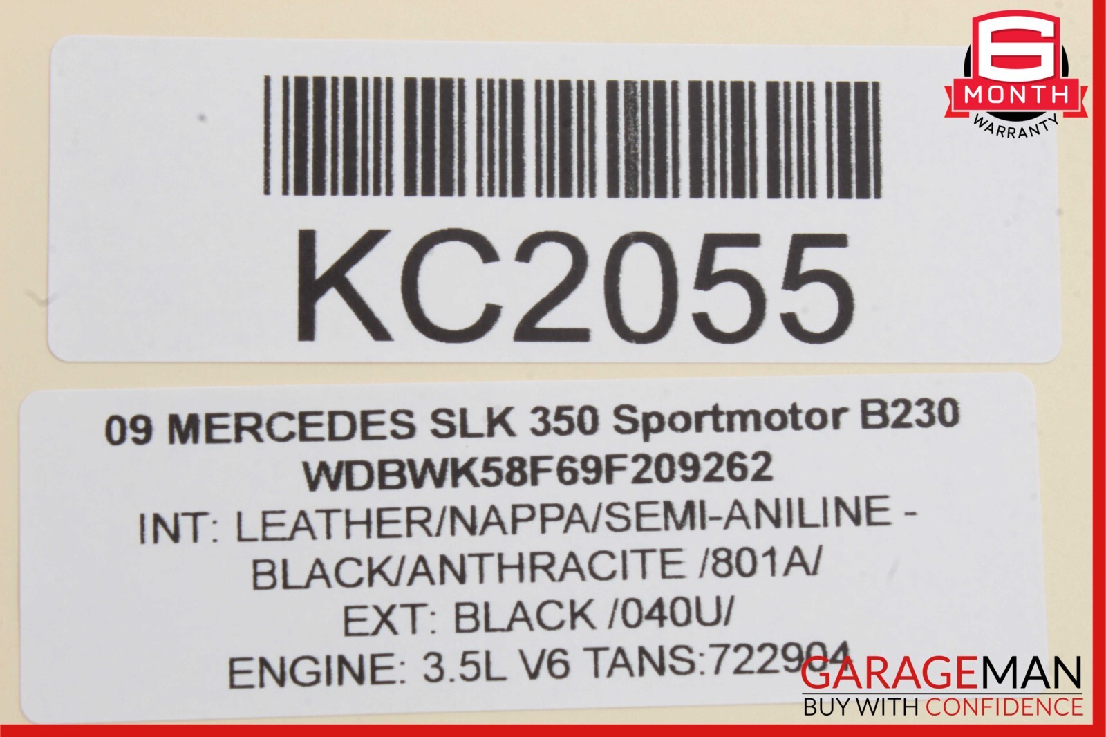 05-11 Mercedes R171 SLK350 Left Driver Side Door Lock Latch Actuator ...