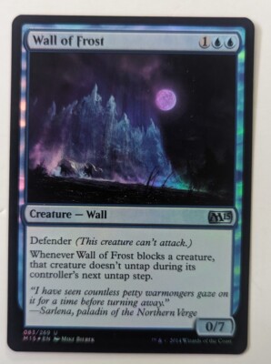 Foil Wall of Frost, Magic 2015, M15, The Gathering, MTG | eBay