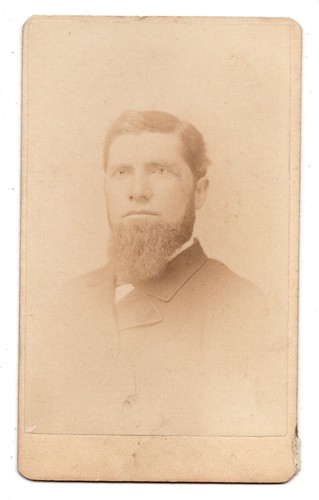 ANTIQUE CDV C. 1870s A.D. HARDING HANDSOME BEARDED MAN SUSQUEHANNA ...