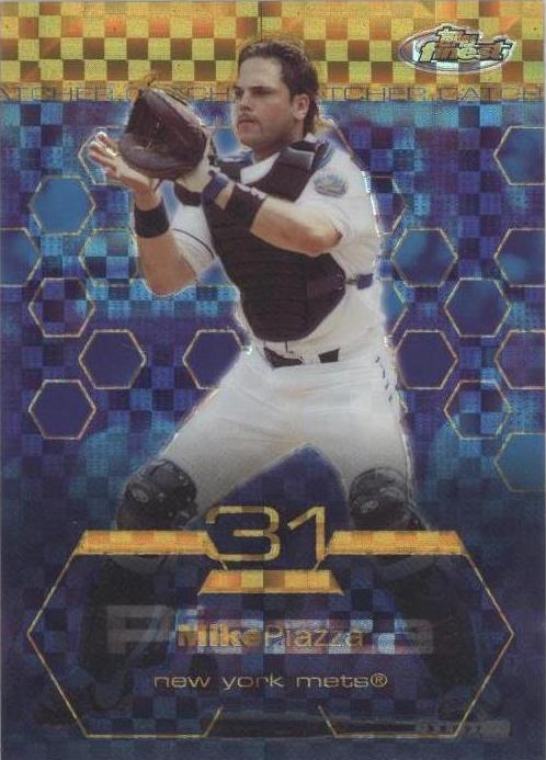2003 Topps Finest - Mike Piazza #40 Gold X-Fractor /199 for sale online ...