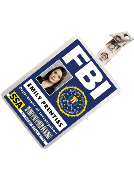 Emily Prentiss Fbi Badge