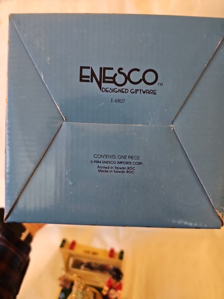 1994 Enesco E-6807 Christmas Toy Chest Music Box O Tannenbaum Tree ...