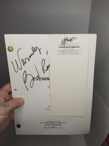 Burt Reynolds ( 1993 ) Signed Signature Evening Shade TV Script Final ...