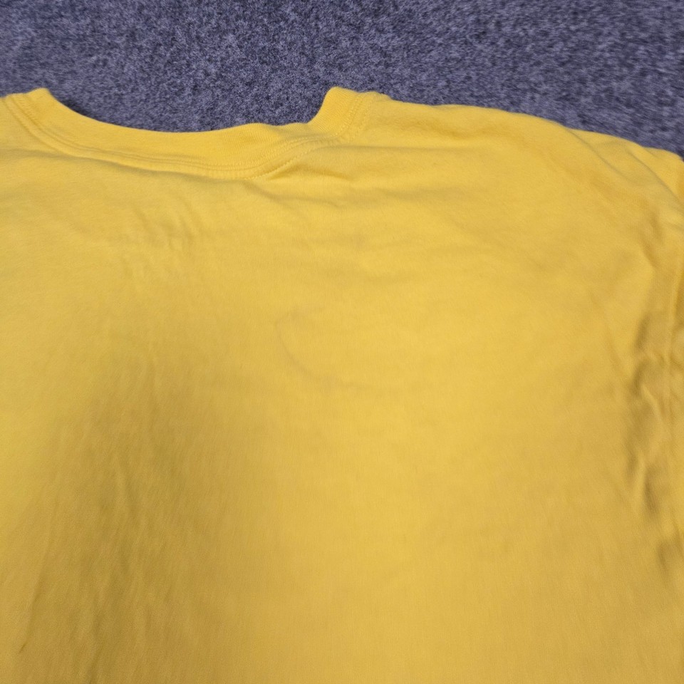 Nike Shirt mens XLARGE Yellow NIKE AIR short sleeve cotton crew neck ...