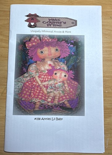 Kats Country Prims Uncut Unused Pattern Primitive Raggedy Ann ‘Annie’s ...