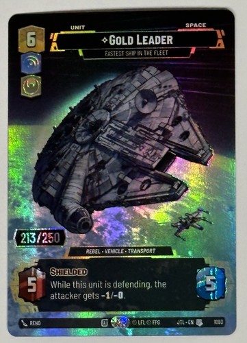Star Wars Unlimited Gold Leader Foiled Numbered | eBay