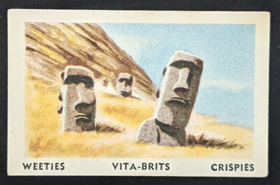 1949 Weeties Vita Brits Famous People & Places #50 Easter Island ...