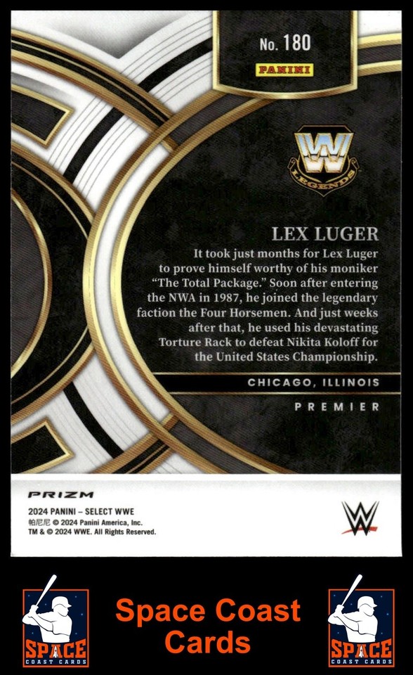 2024 Panini Select WWE #180 Lex Luger Green Flash Prizm | eBay