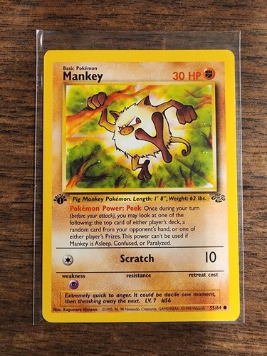 1999 Pokemon Jungle - Mankey - 1st Edition - #55 | eBay