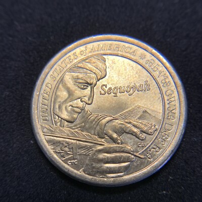 *RARE*2017 “P”- Sequoyah- $1 Dollar Coin! Native American Coin!! Rare ...