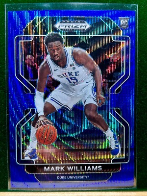 2022-23 MARK WILLIAMS Panini Prizm Draft Picks BLUE WAVE Rookie RC 216/ ...