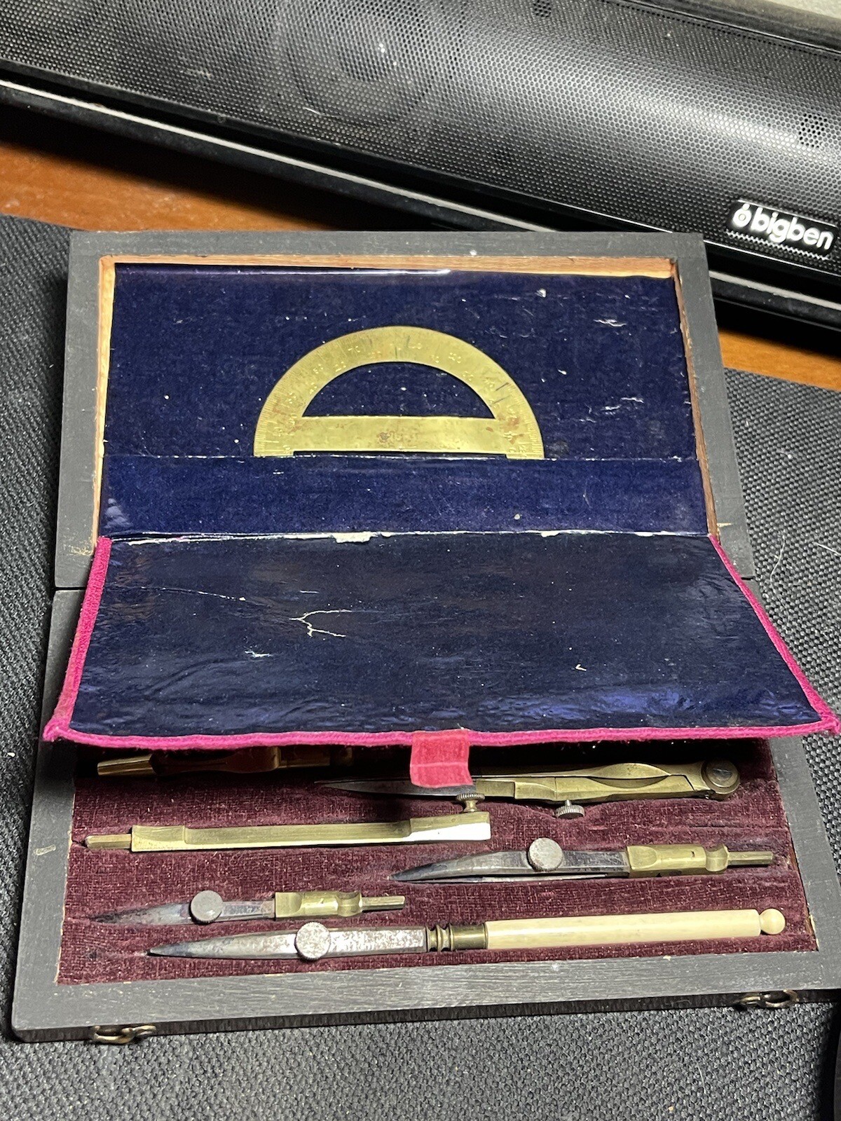 Coffret compas ancien SFNGR De Qualité 10 Pièces Complet | eBay