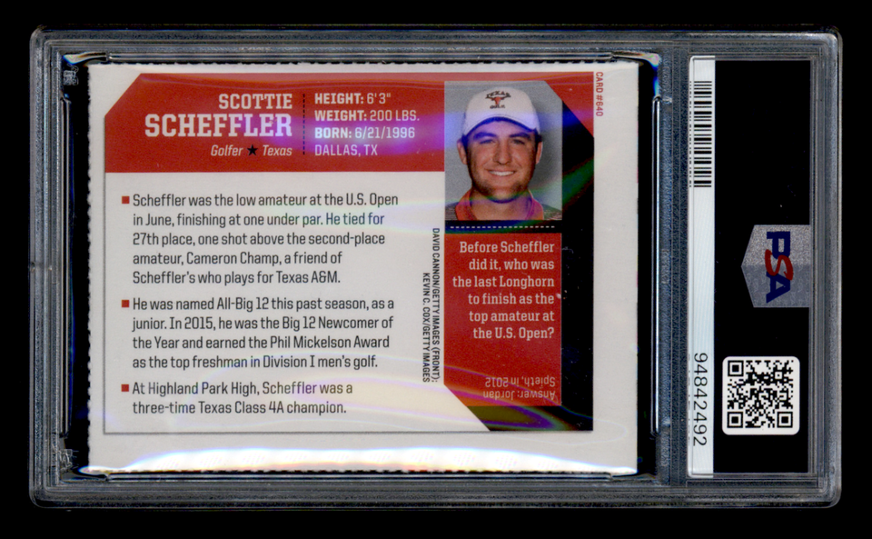 94842492 2017 Sports Illustrated Kids Scottie Scheffler RC Rookie #640 ...