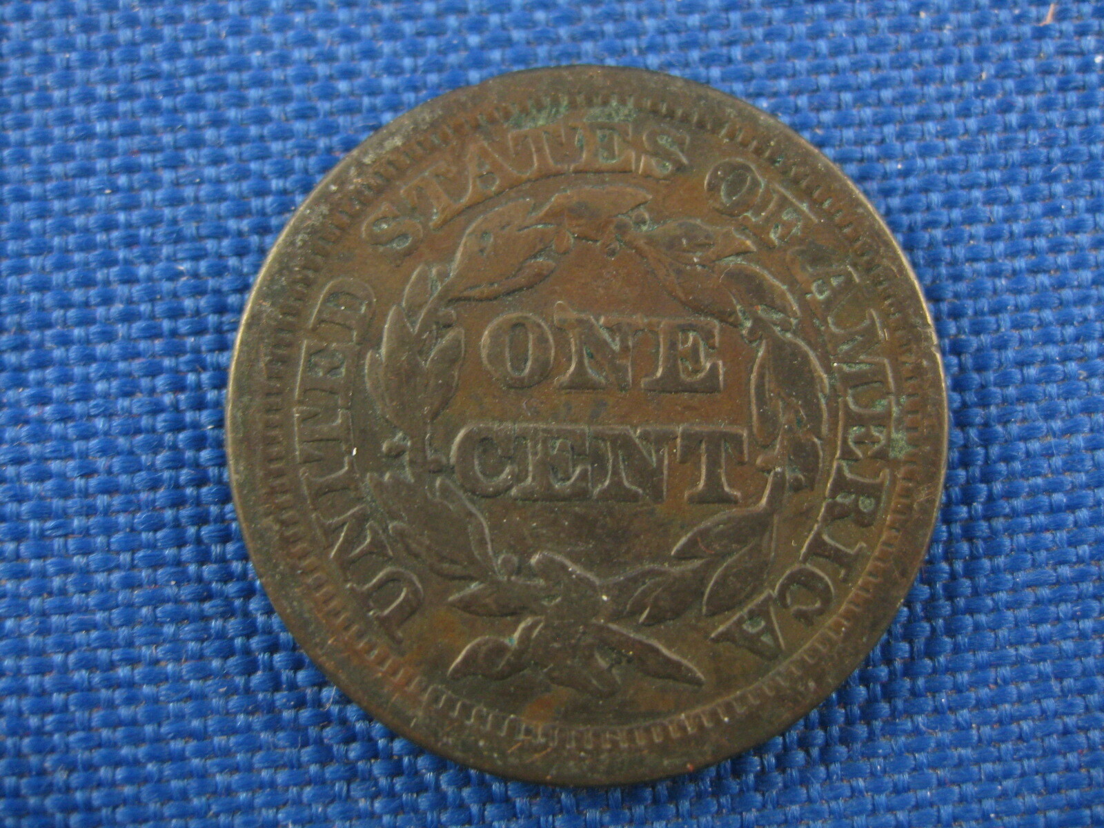 1845 US Braided Hair Large Cent One Cent Coin | eBay