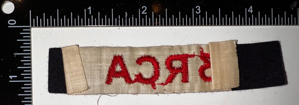 WWII 13th Royal Canadian Artillery RCA Cloth Patch Flash Formation Sign ...