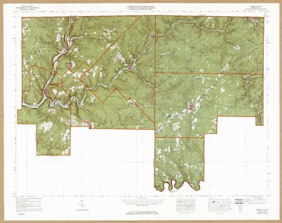 18" x 24" 1973 Map of Forest County Pennsylvania | eBay