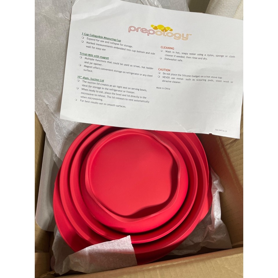 New Prepology 10-pc. Silicone Bowl, Colander and Kitchen Accessory Set ...