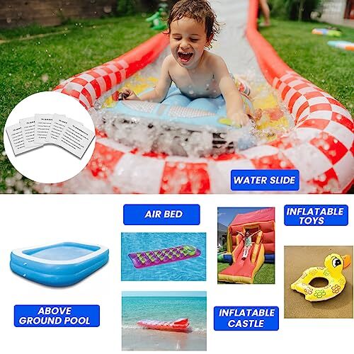 15 Pieces Self-Adhesive TPU Pool Patch Repair Kit Vinyl Inflatable Pool ...