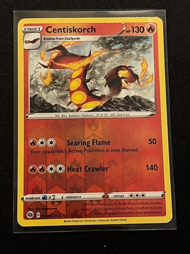Centiskorch Reverse Holo #10/73 Pokemon Champion's Path | eBay