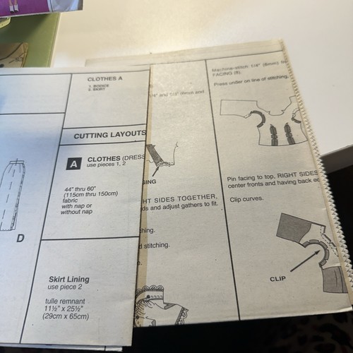 McCall's 3041 Barbie Clothes Sewing Pattern Cut Complete Fashion Doll ...