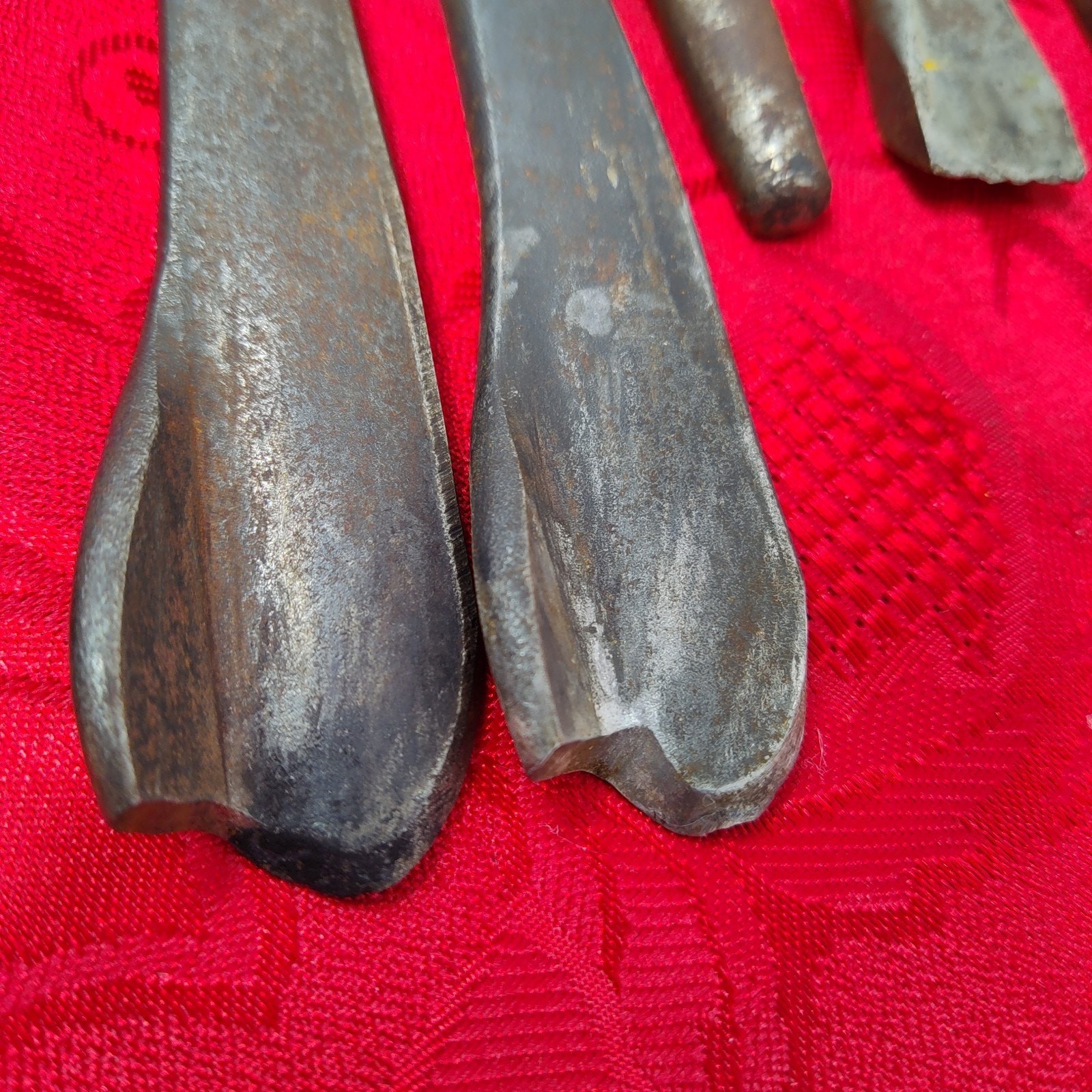 Set Of 7 Air Hammer Air Chisel Bits Cutter Bit Point Bit And Flat Bit 3 ...