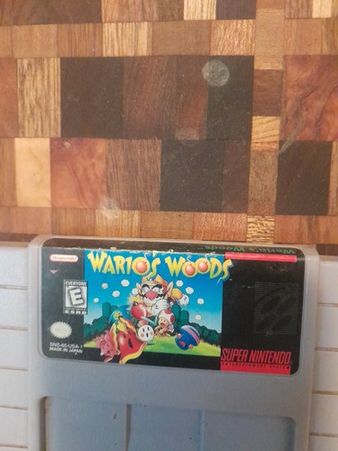 Wario's Woods (Super Nintendo SNES) Authentic Tested Cleaned Contacts ...
