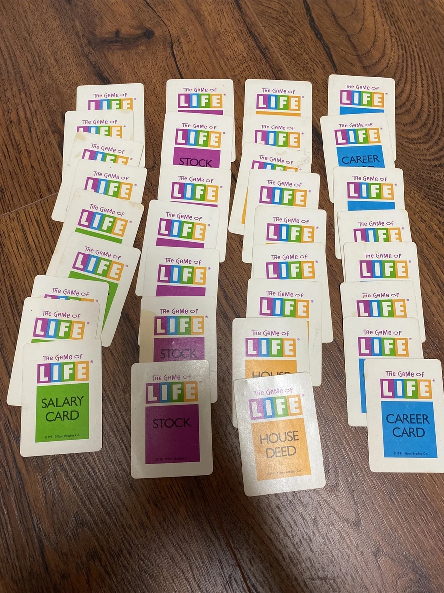 The Game Of Life Salary Cards