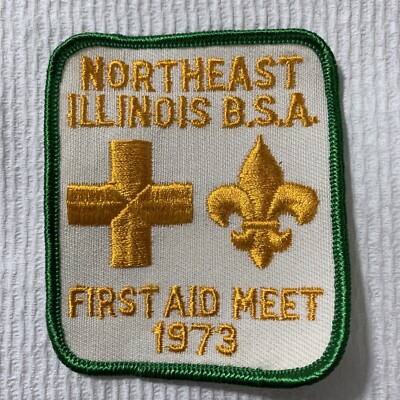 VTG 1973 First Aid Meet Northeast Illinois Council Patch Boy Scouts NE ...