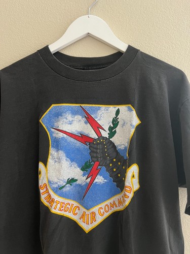 Vintage Strategic Air Command Large Single Stitch USA T Shirt USAF SAC ...