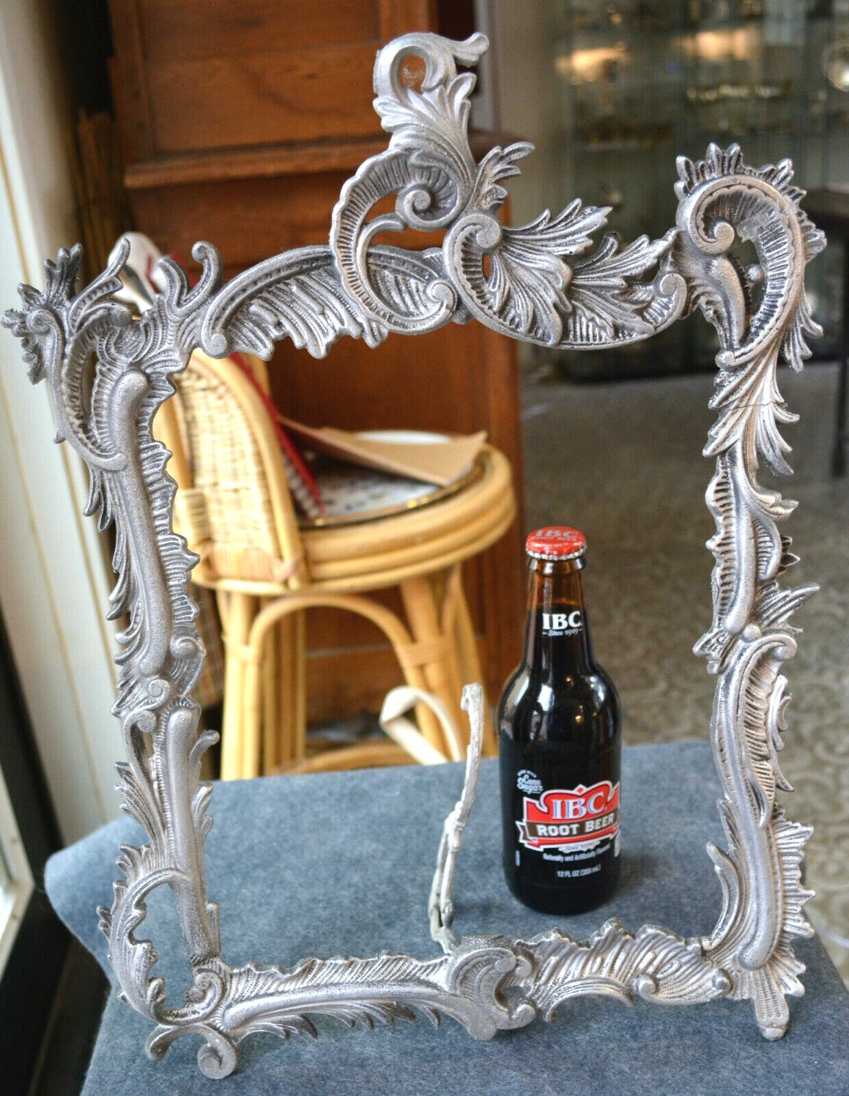 STUNNING ANTIQUE 1880s ROCOCO REVIVAL DESK TABLE OR WALL PICTURE FRAME ...