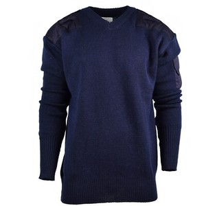 Genuine British Police pullover Utility Jumper blue V-neck sweater NEW ...