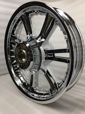 Harley 2009 -23 TRIKE RIM CHROME Front Mag Wheel TRI GLIDE OEM 25mm ...