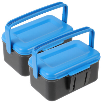 2 Pcs Bait Box Live Worm Containers for Fishing Accessory Keeper | eBay