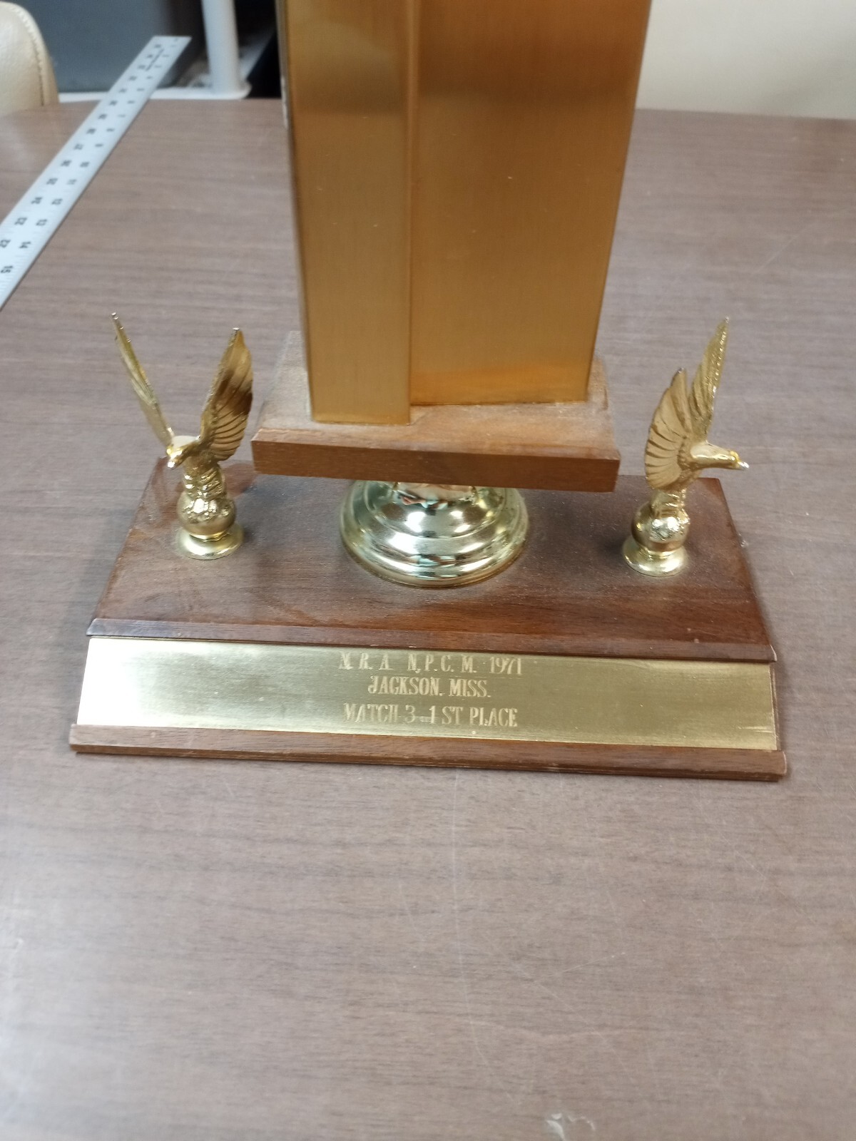 1971 nra match 3 1st place shooting trophy (B) | eBay