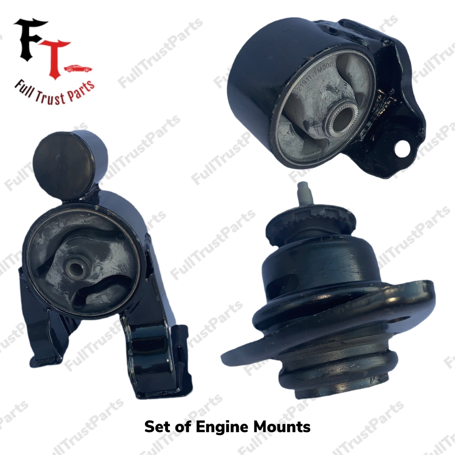 SET OF 3 ENGINE MOUNTS -- FITS: 2010-2013 KIA FORTE (2.0L, 2.4L, L4, A ...