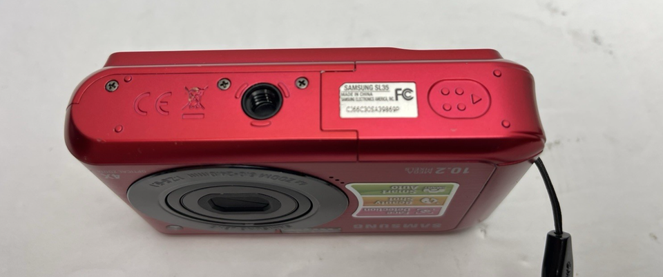Samsung SL35 10.2MP Digital Camera Red With 2GB SD Card, Case Fully ...