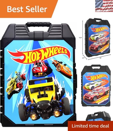 Ultimate 48-Car Diecast Storage Case with Cool Graphics - Carry Handle ...