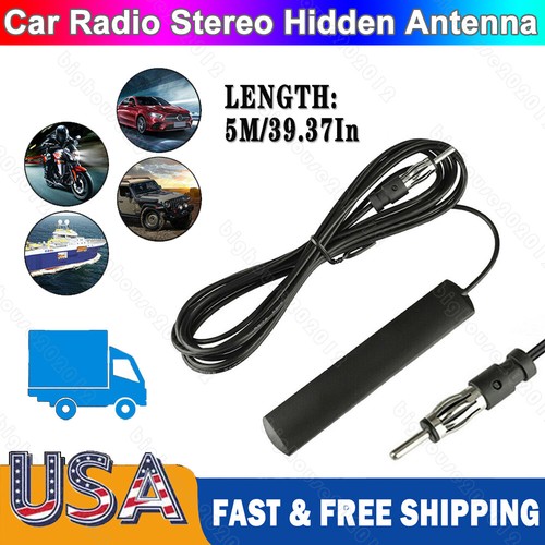 Car Radio Stereo Hidden Antenna Stealth FM AM For Vehicle Truck ...