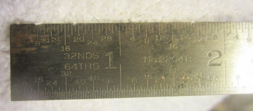 1 Lufkin Rule Co. No. 2204R, 6” Ruler rule Tempered Machinist Tool,vtg ...