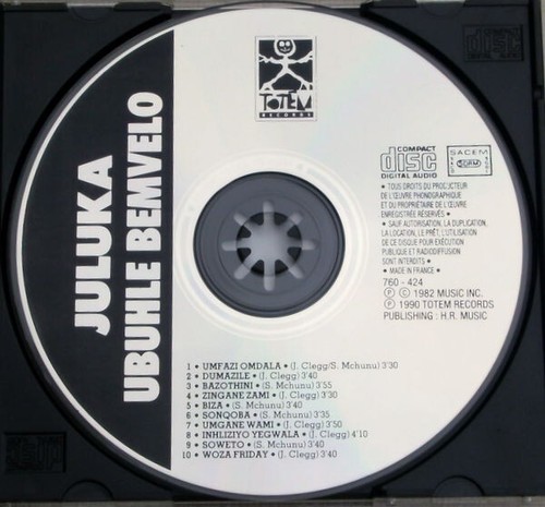 FRENCH CD ALBUM JULUKA UBUHLE BEMVELO (JOHNNY CLEGG) COLLECTOR NEUF ...