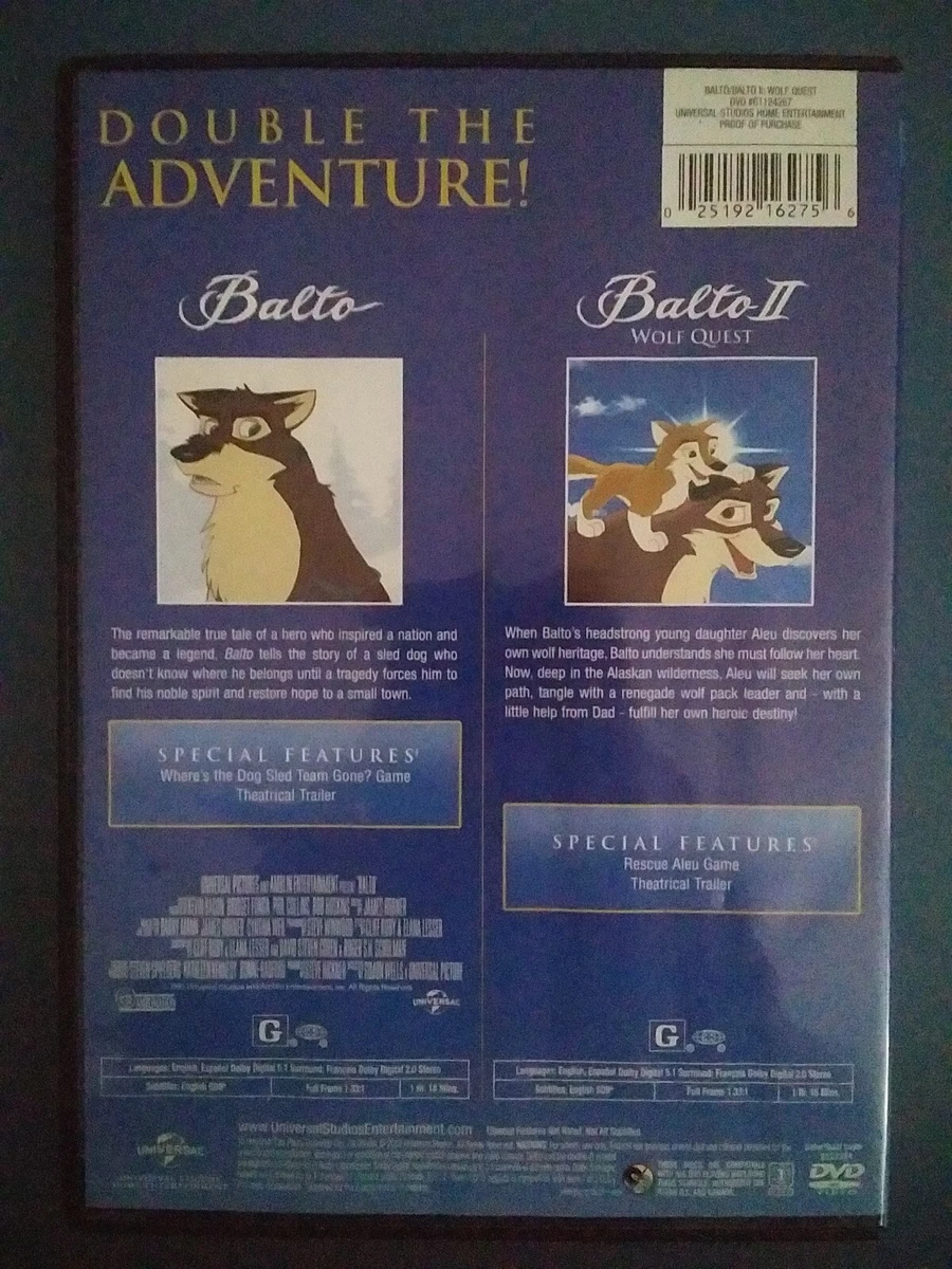 Balto 2 Wolf Quest Vhs
